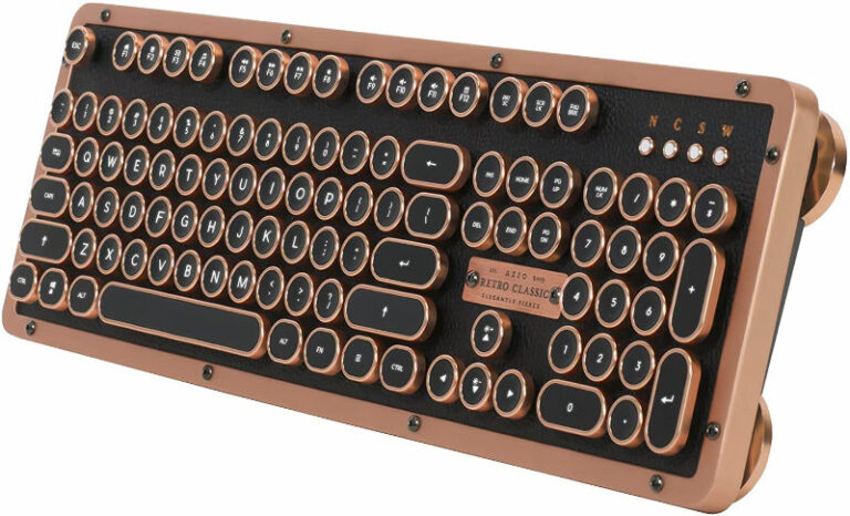 Gold Retro Mechanical Keyboards to bling up your desk - Colour My Tech